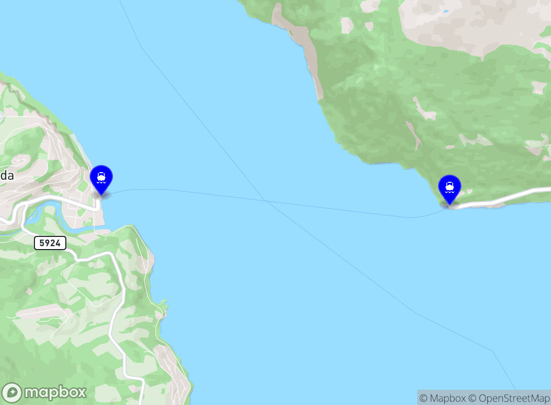 Fergerute for Stranda - Liabygda