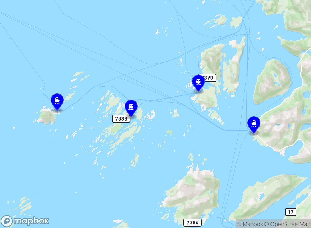 Horaires de ferry pour Stokkvågen - Lovund