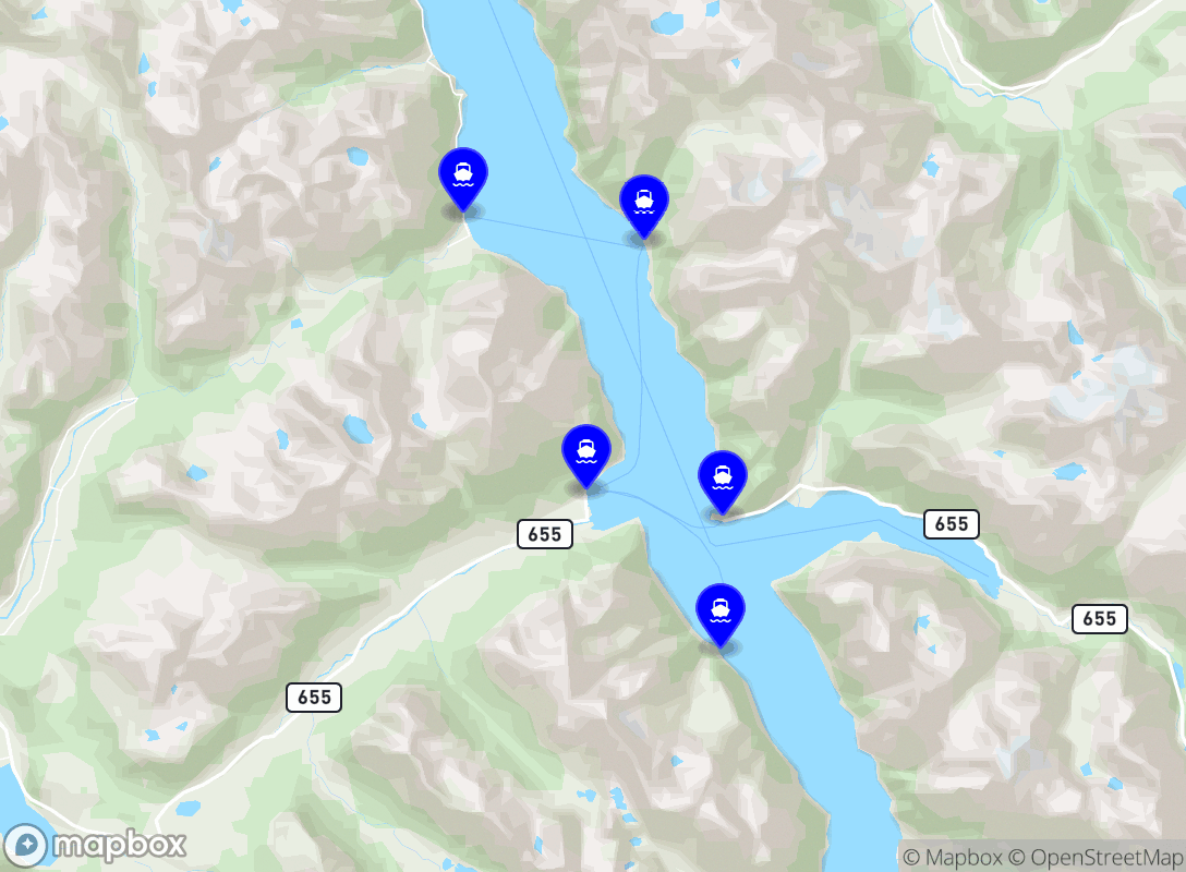 Ferry schedule for Sæbø - Standal (ved driftsavbrudd)